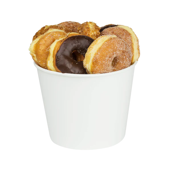 130oz Food Buckets with Paper Lids (215mm) - 150 sets