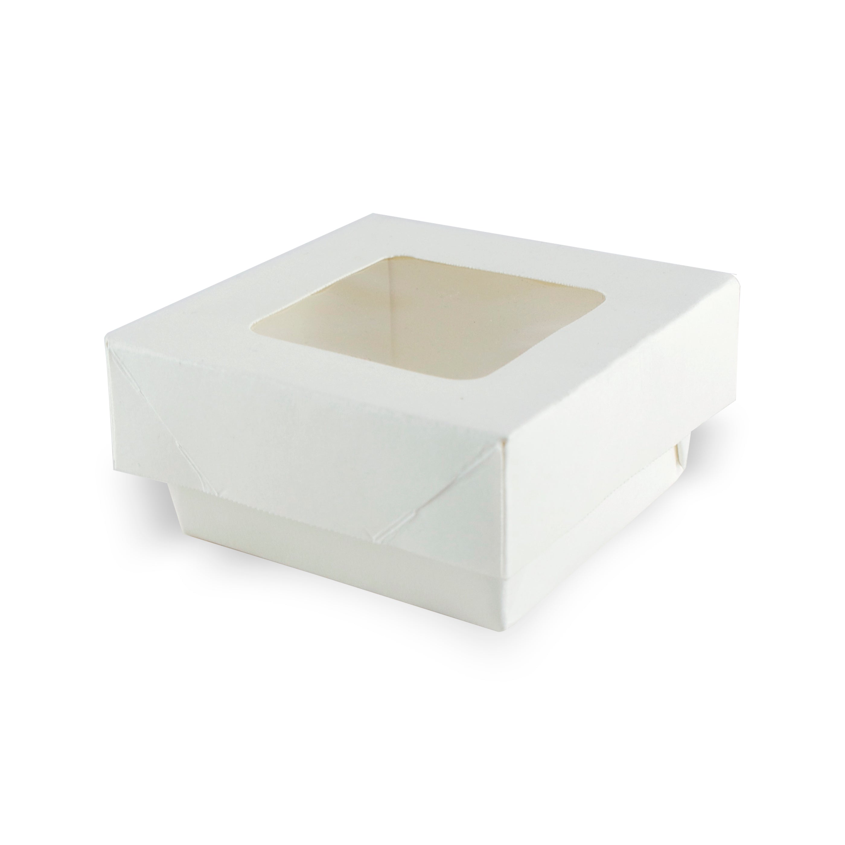 Kray Boxes With Pet Window Lid -8.5oz L:2.8 X W:2.8 X H:1.6in 250 Pcs/